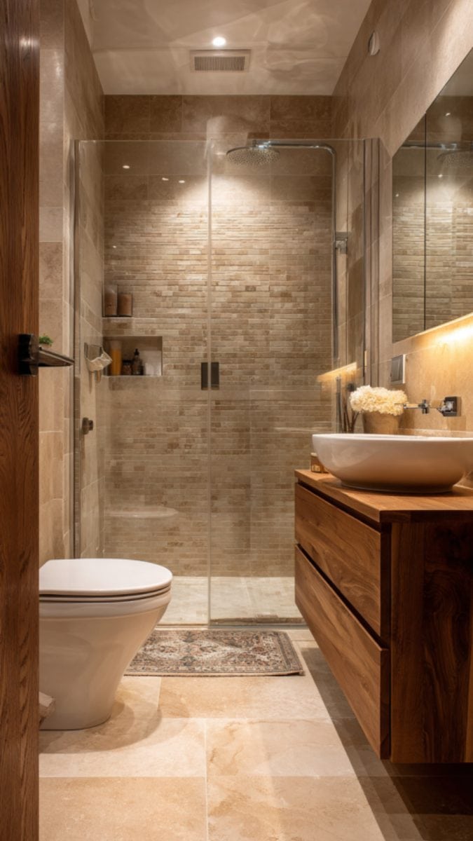 10 Stylish Subway Tile Bathroom Design Ideas - Glamorous Place