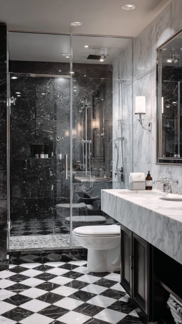 12 Timeless Marble Bathroom Looks - Glamorous Place