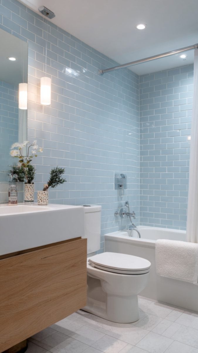 10 Stylish Subway Tile Bathroom Design Ideas - Glamorous Place