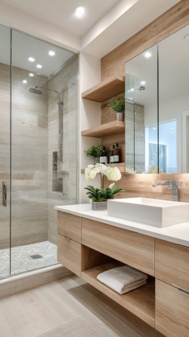 10 Wood Bathroom Ideas for a Warm and Natural Look - Glamorous Place